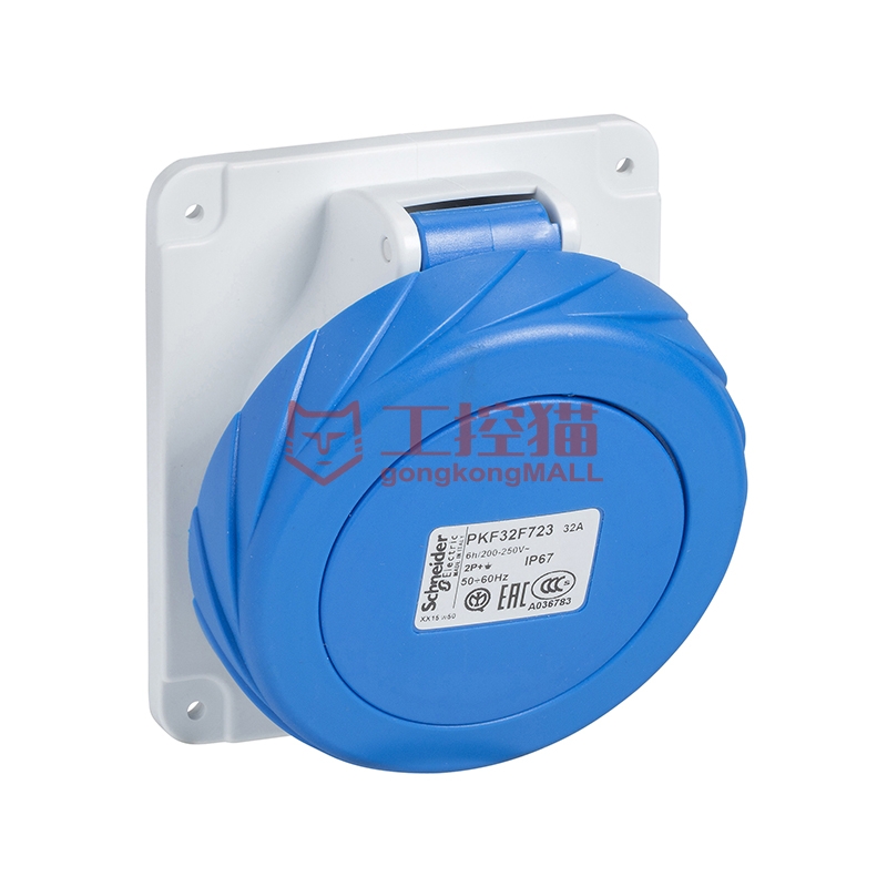 PK暗装斜体工业插座-工控猫