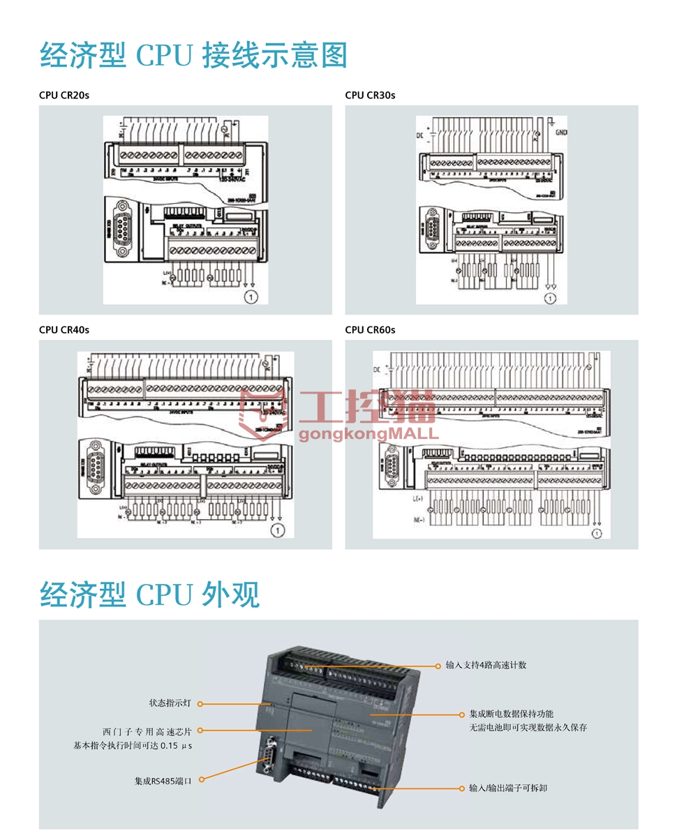S7-200 SMART CPU CR30s-工控猫