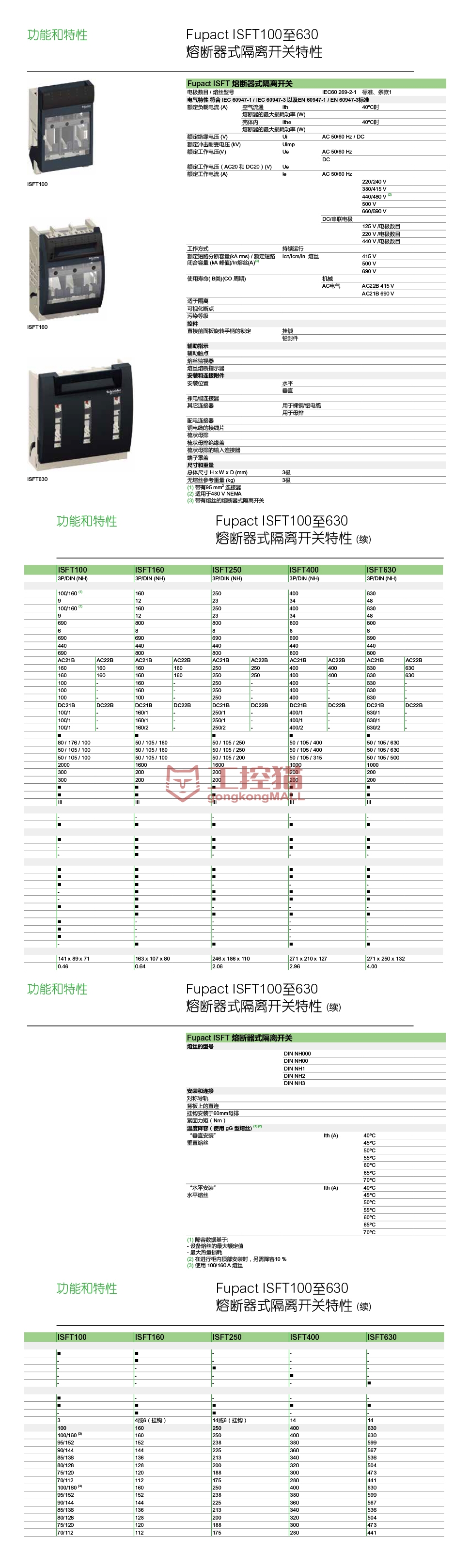 Fupact ISFT 熔断器式隔离开关-工控猫