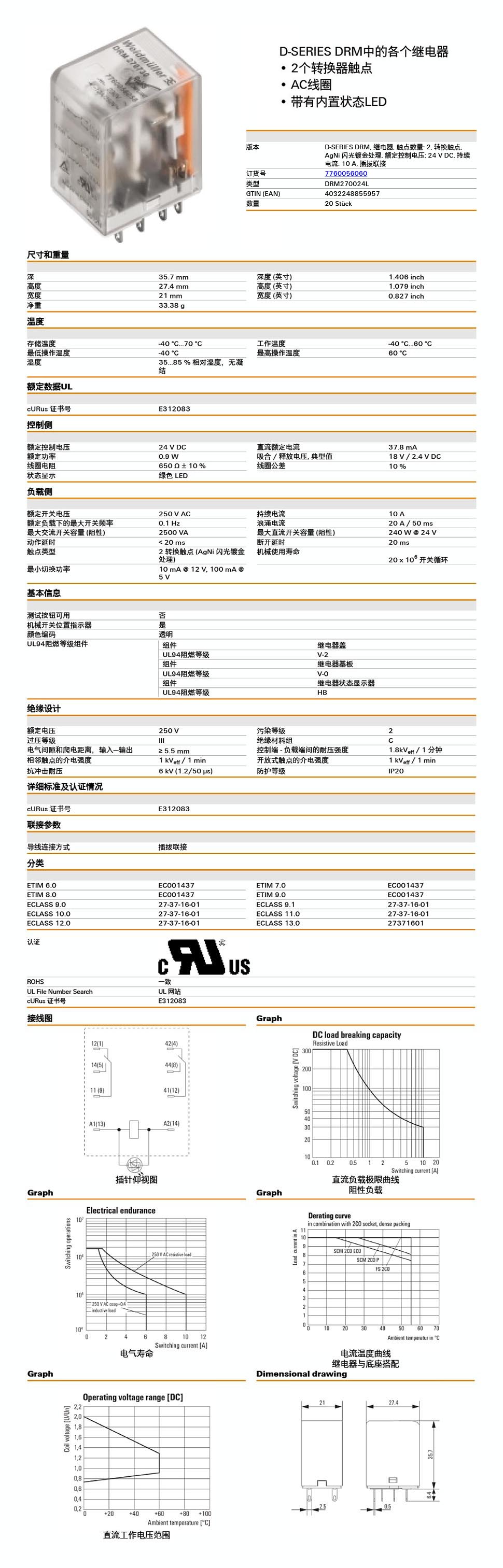 DRM系列 带LED中间继电器-工控猫